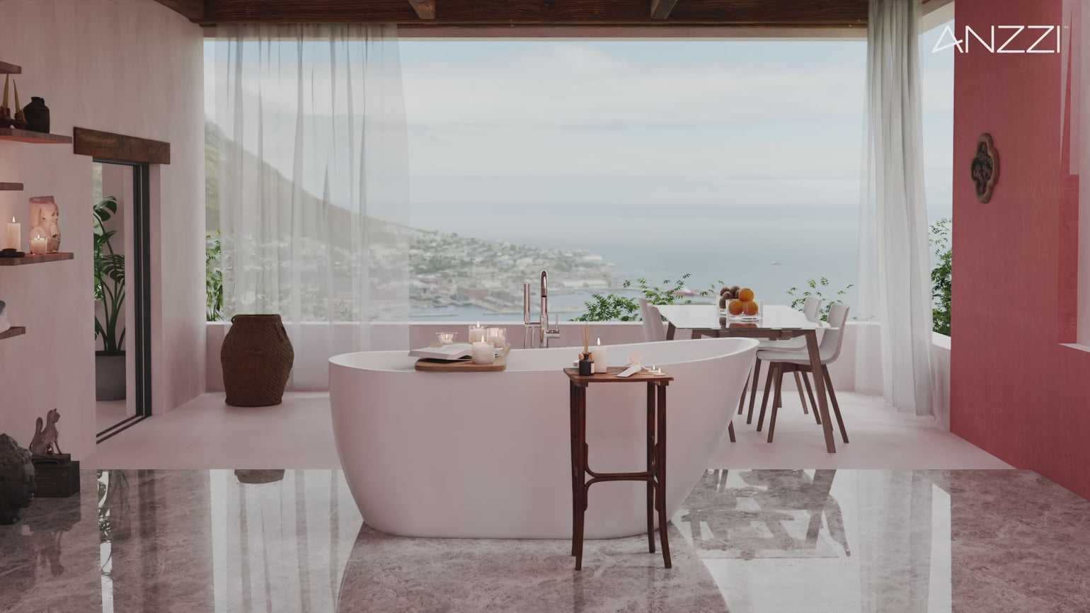 FT-AZ201 - ANZZI Sofi Series 67 in. L x 34 in. W Acrylic Combination 50 ...